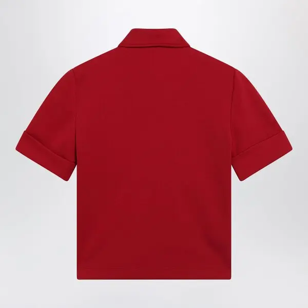 Miu Miu Ruby Technical Jersey Polo - Red