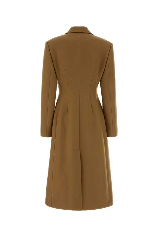 Balenciaga Wool Blend Coat - Brown