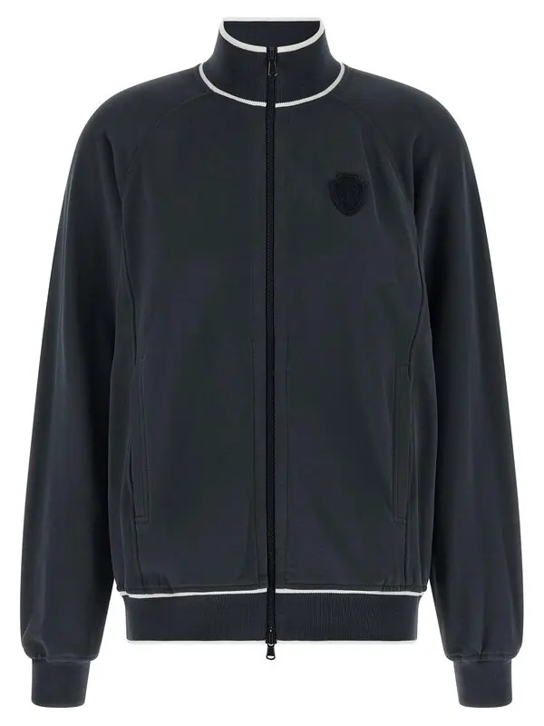 Brunello Cucinelli Heraldic Patch Sweatshirt - Blue