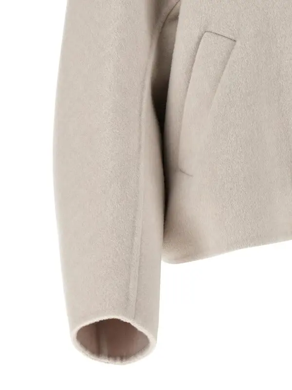 Brunello Cucinelli Cropped Coat - Gray