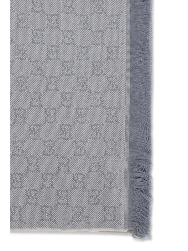Gucci Gg Supreme Embroidered Wool Scarf