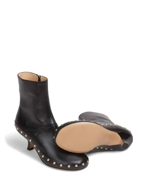 Chloé Leather Ankle Boots