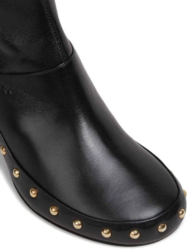 Chloé Leather Ankle Boots