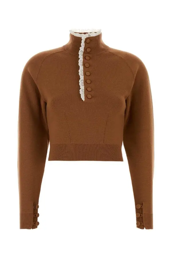 Chloé Wool Sweater - Brown