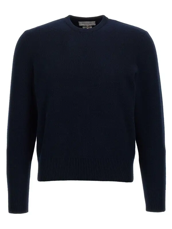 Thom Browne Rwb Intarsia Wool Sweater - Blue