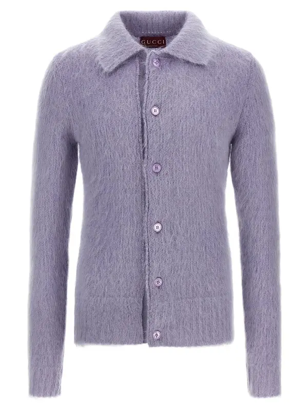 Gucci Polo' Cardigan - Purple