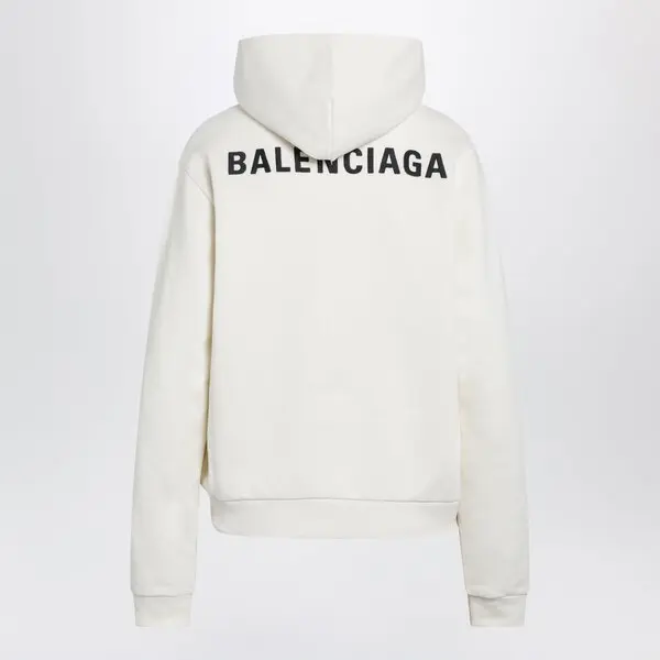 Balenciaga Embroidered Hoodie - White