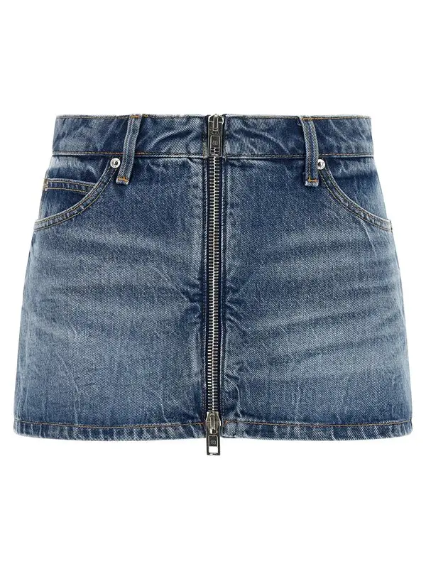 Alexander Wang Denim Skort - Blue