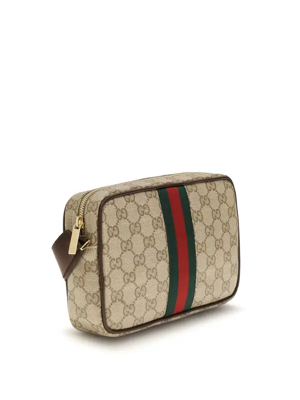 Gucci Gg Shoulder Bag With Web Stripe