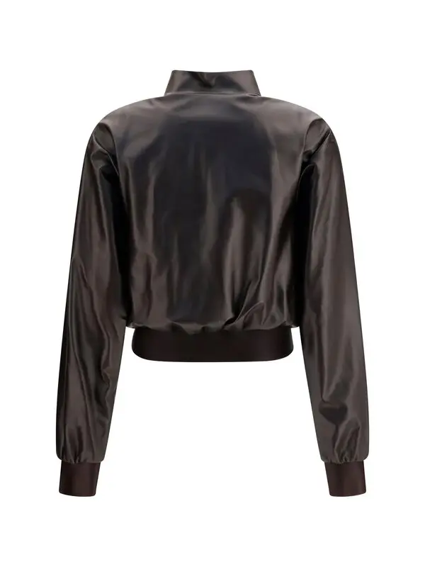 Gucci Soft Nappa Bomber Jacket - Brown