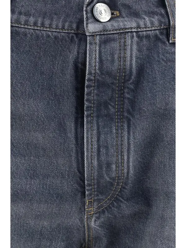 Brunello Cucinelli Straight-leg Turn-up Jeans - Gray