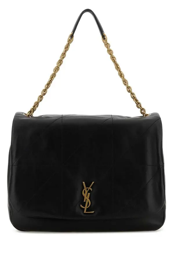 Saint Laurent Leather Jamie Shopping Bag - Black