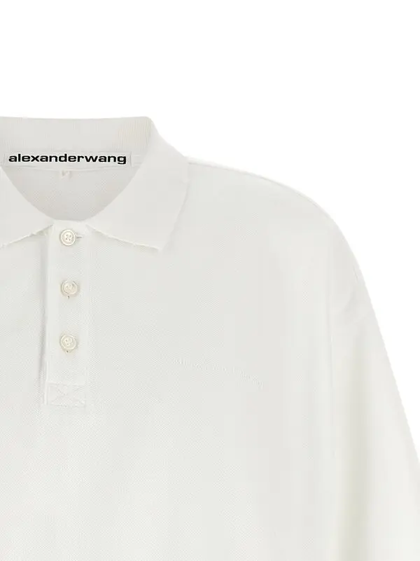 Alexander Wang Hybrid Denim Skirt Polo Dress