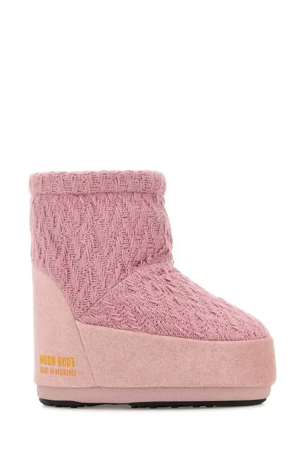 Moon Boot Fabric X Guest In Residence Icon Low Ankle Boots - Pink