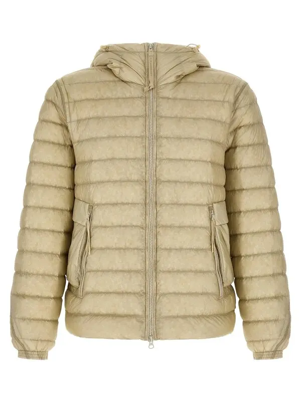 C.P. COMPANY Goggle Down Jacket - Cream