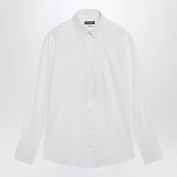 Dolce & Gabbana Martini Cotton Poplin Shirt - White