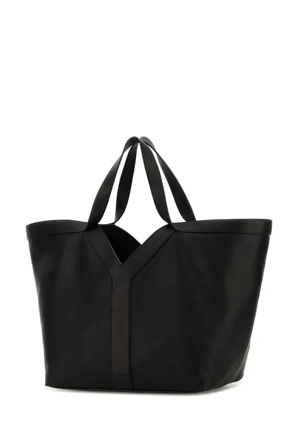 Saint Laurent Leather Y Shopping Bag - Black