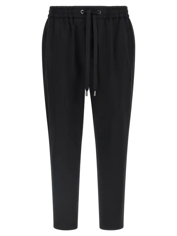 Dolce & Gabbana Logo Plaque Pants - Black