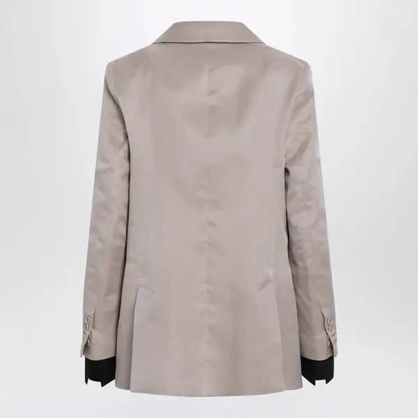Max Mara Oversized Linen And Organza Blazer - Pink