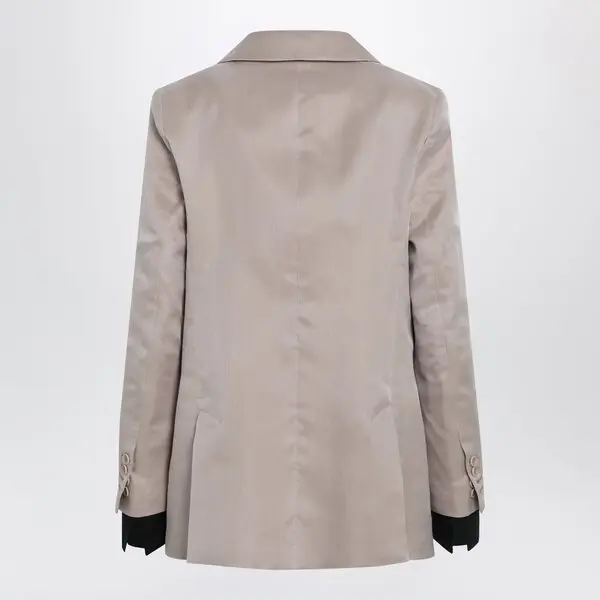 Max Mara Oversized Linen And Organza Blazer