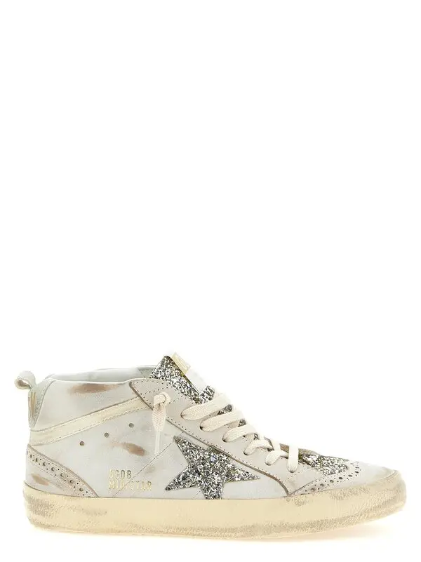 GOLDEN GOOSE Mid Star Sneakers - Cream