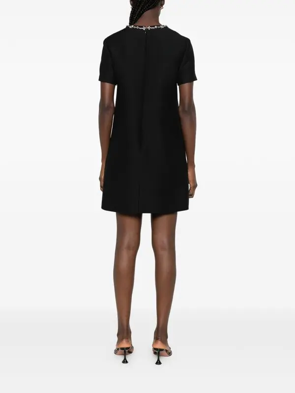 Valentino Garavani Wool And Silk Blend Mini Dress