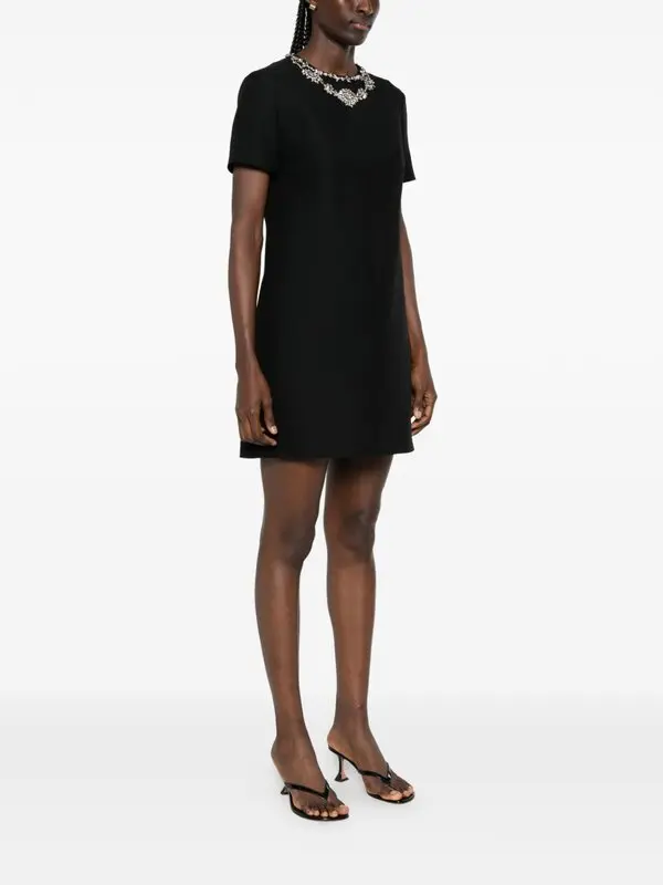 Valentino Garavani Wool And Silk Blend Mini Dress