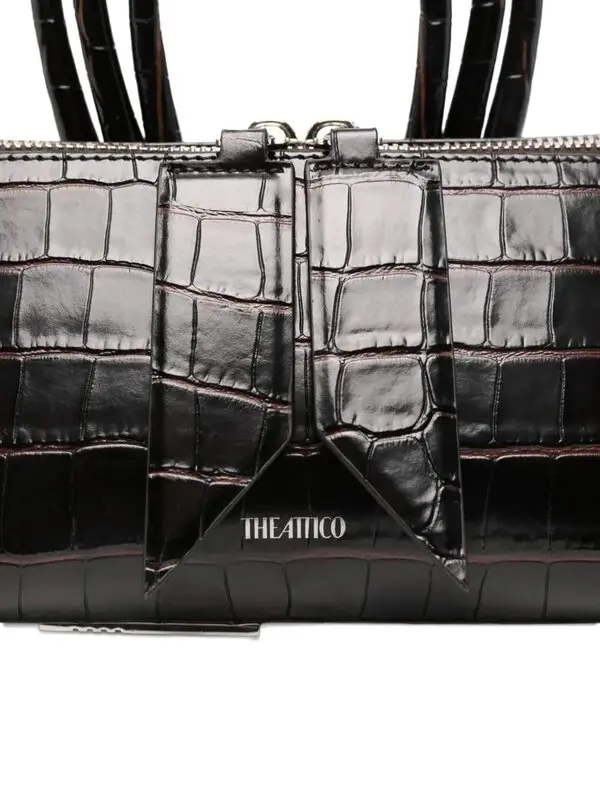Attico Mini Friday Bag With Crocodile Effect