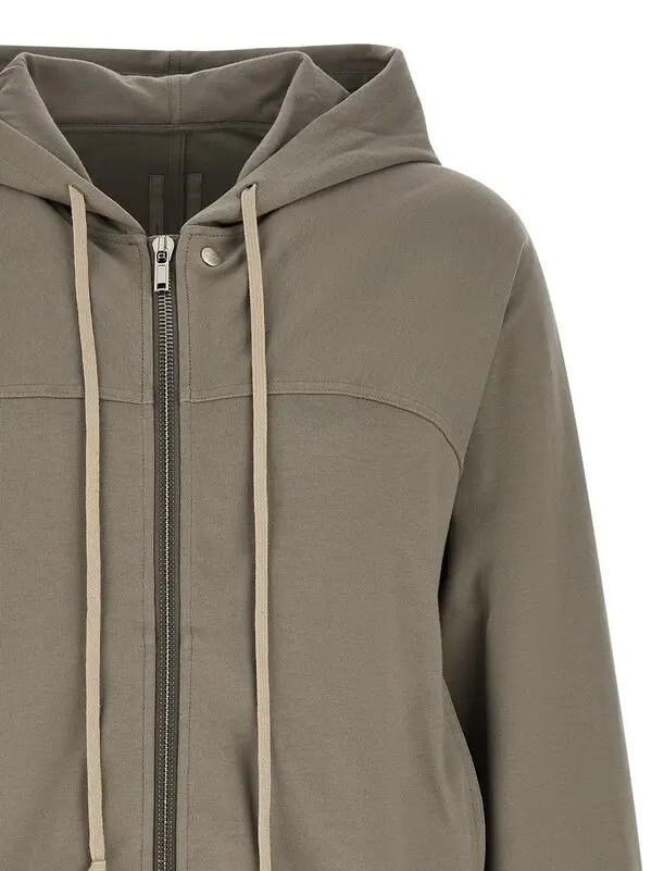 Rick Owens Windbreaker Hoodie - Gray