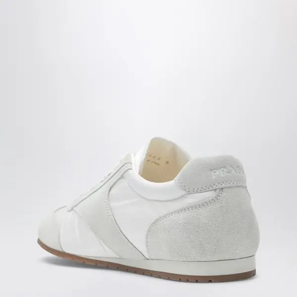 Prada Fabric And Suede Sneakers