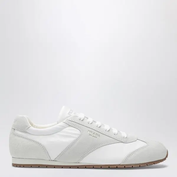 Prada Fabric And Suede Sneakers - White
