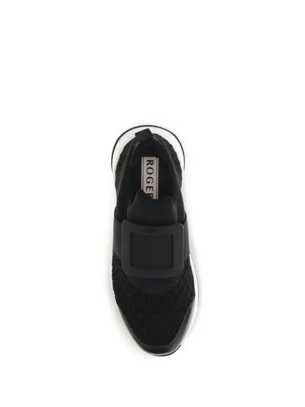 ROGER VIVIER Viv Run Sneakers - Black