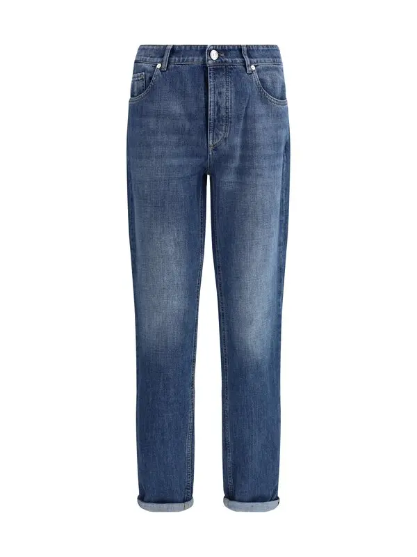 Brunello Cucinelli Cuffed Jeans - Blue