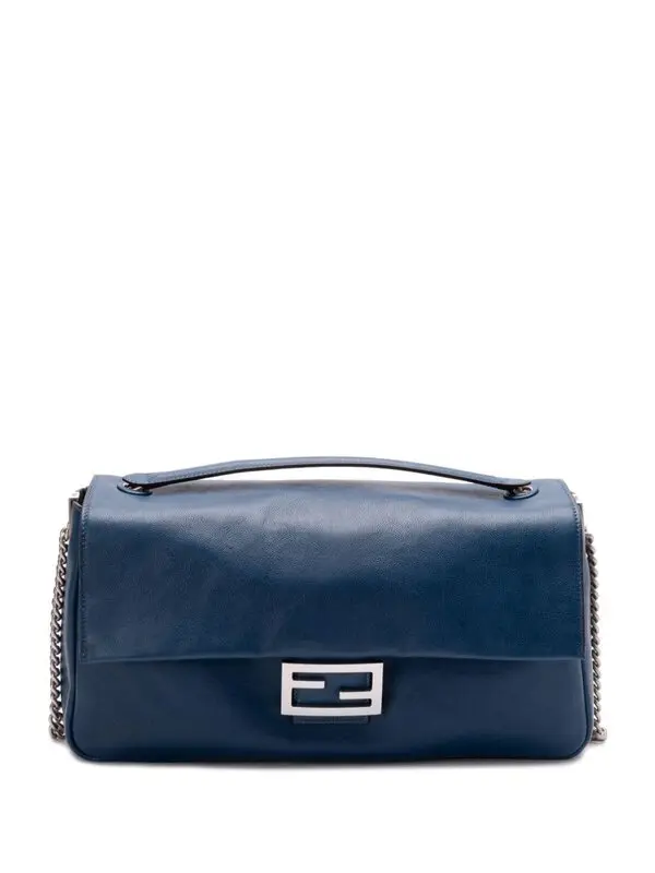 Fendi Leather Baguette Shoulder Bag