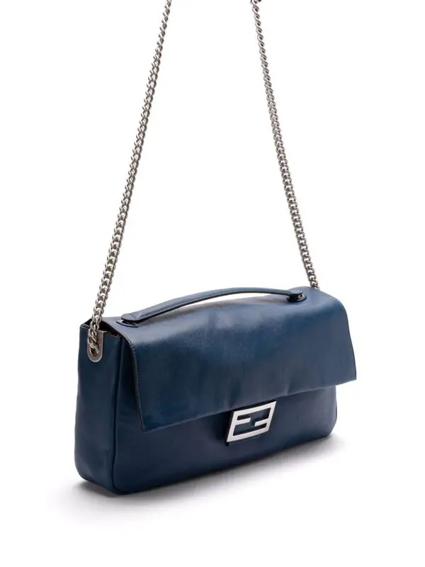 Fendi Leather Baguette Shoulder Bag
