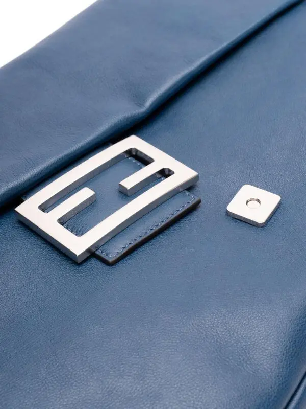 Fendi Leather Baguette Shoulder Bag