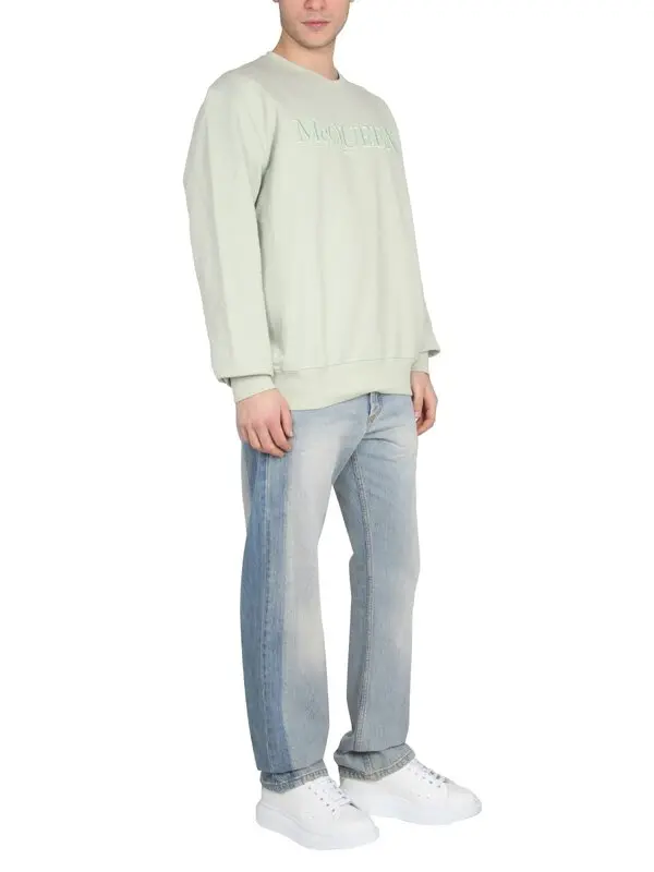 Alexander McQueen Sweatshirt With Logo Embroidery