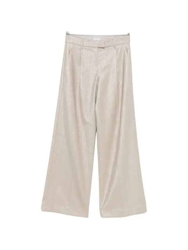 Brunello Cucinelli Wool Blend Trousers - Multicolor