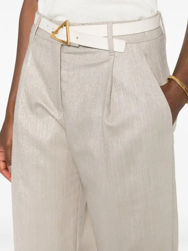 Brunello Cucinelli Wool Blend Trousers - Multicolor