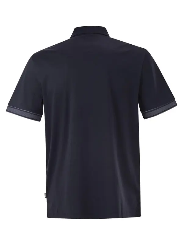 BOSS Cotton Polo Shirt With Contrast Placket