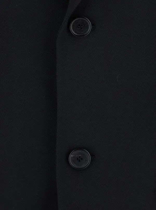 Balenciaga Black Single-breasted Jacket With Notched Revers In Wool