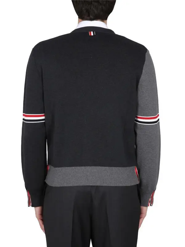Thom Browne V-neck Cardigan - Gray