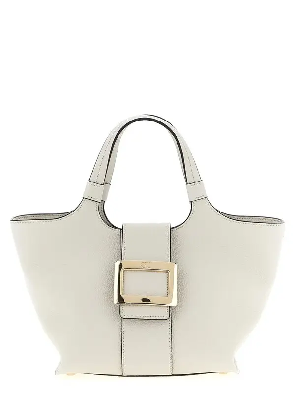 ROGER VIVIER Belle Vivier' Mini Shopping Bag - Gray
