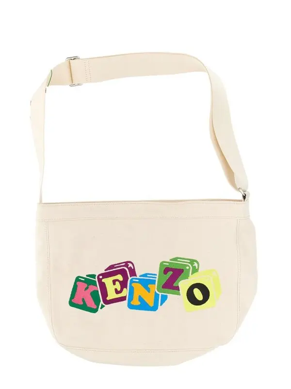 Kenzo Shoulder Bag With Embroidery - Multicolor