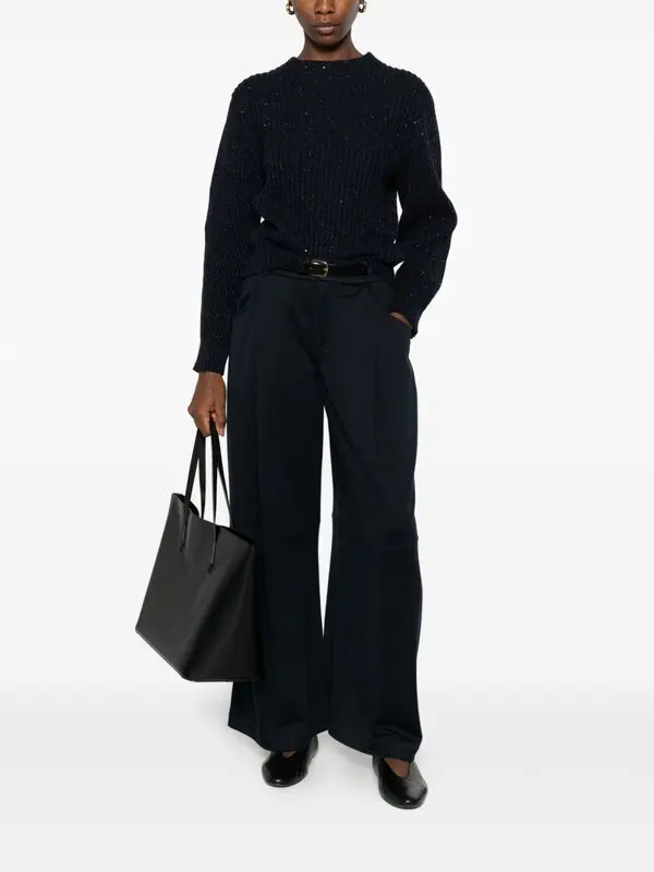 Brunello Cucinelli Cotton And Silk Blend Trousers