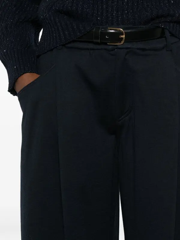 Brunello Cucinelli Cotton And Silk Blend Trousers