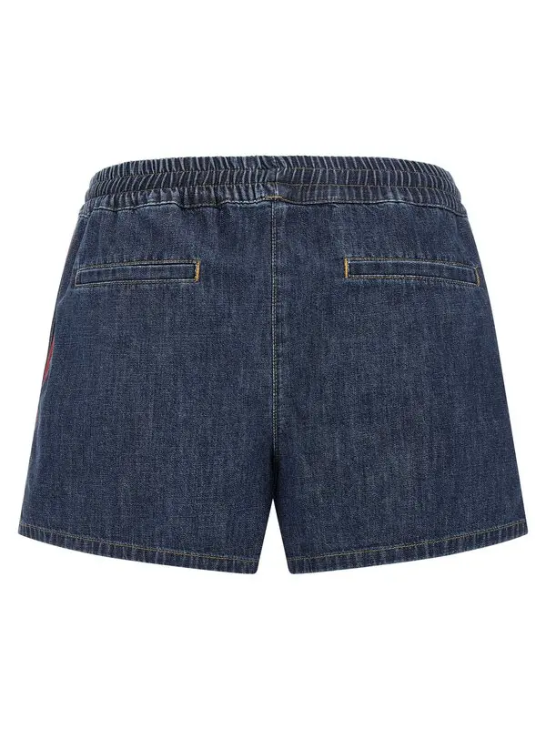 Valentino Garavani Chambray Denim Shorts
