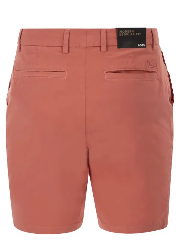 BOSS Stretch Cotton Chino Shorts In Modern Regular Fit