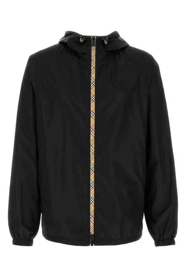 Burberry Black Nylon Windbreaker