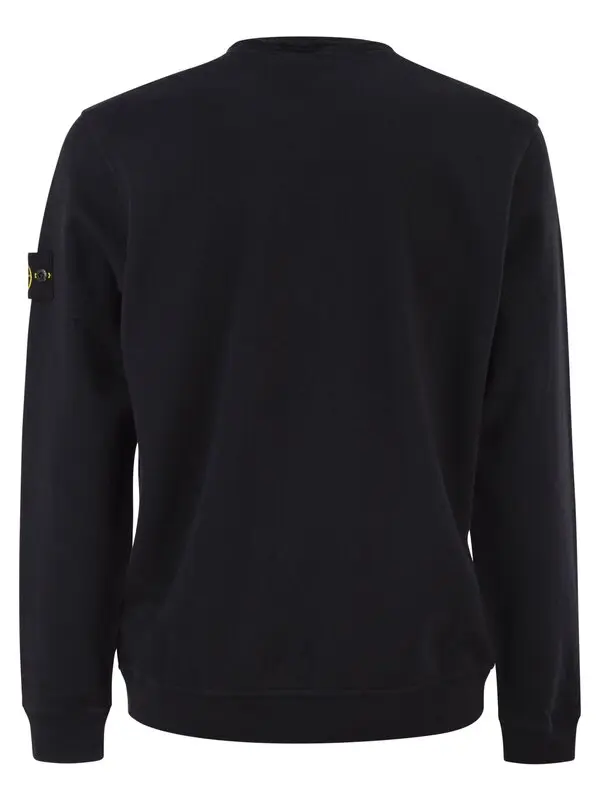 Stone Island Regular Fit Crew Neck Sweatshirt - Blue